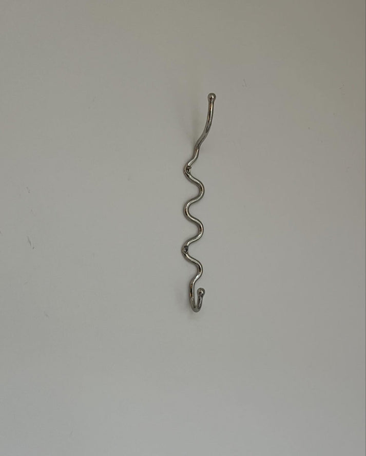 Maud Vaughan Meander Hook -Nickel – MAUD VAUGHAN INTERIORS